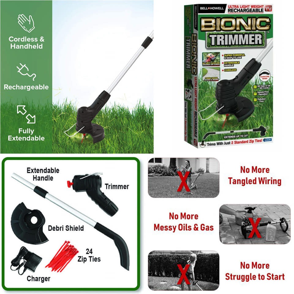 Bionic Trimmer – Bežični trimer za dvorište – HC-Shop